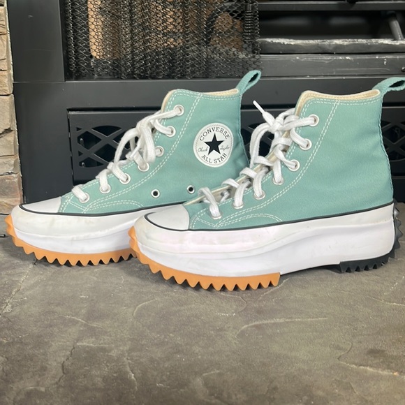 Converse | Shoes | Blue Chunky High Top Converse | Poshmark